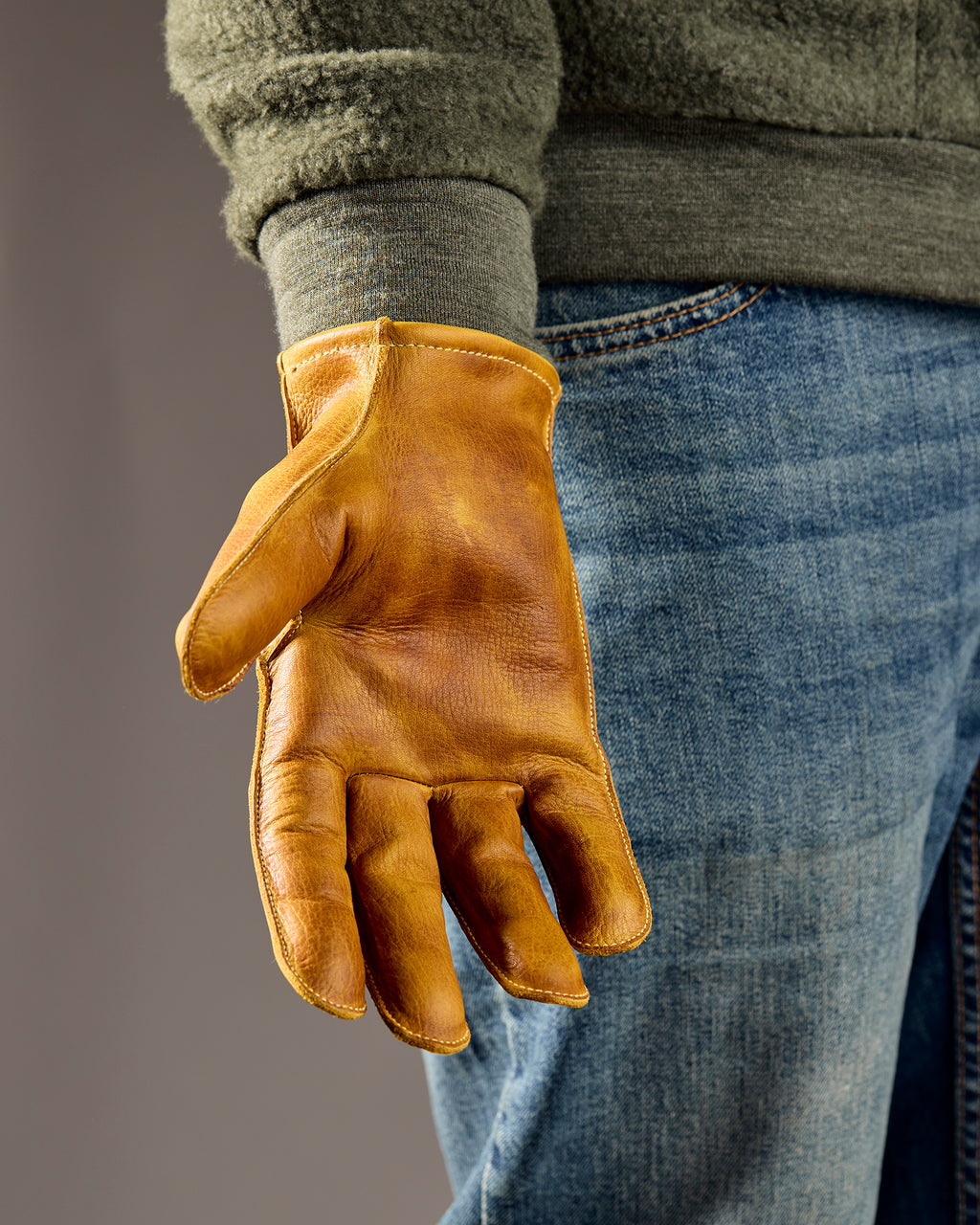 Molg Gloves – Handcrafted Full-Grain Leather Gloves with Exterior ...